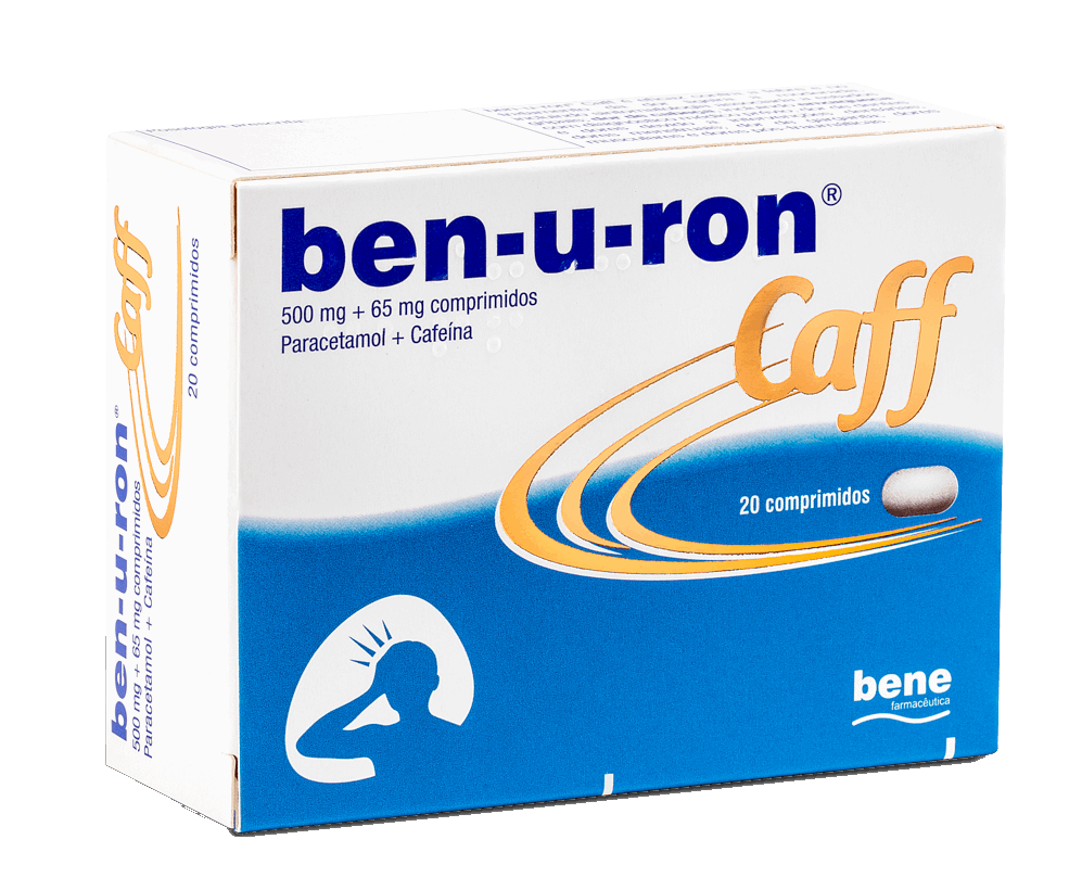 Ben-u-ron Caff 500 mg + 65 mg 20 comp | Farmácia 24